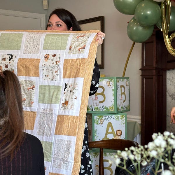 Baby Cuddles DIGITAL PDF Little Fawn Quilt Pattern: 2 Sizes and Layouts ...