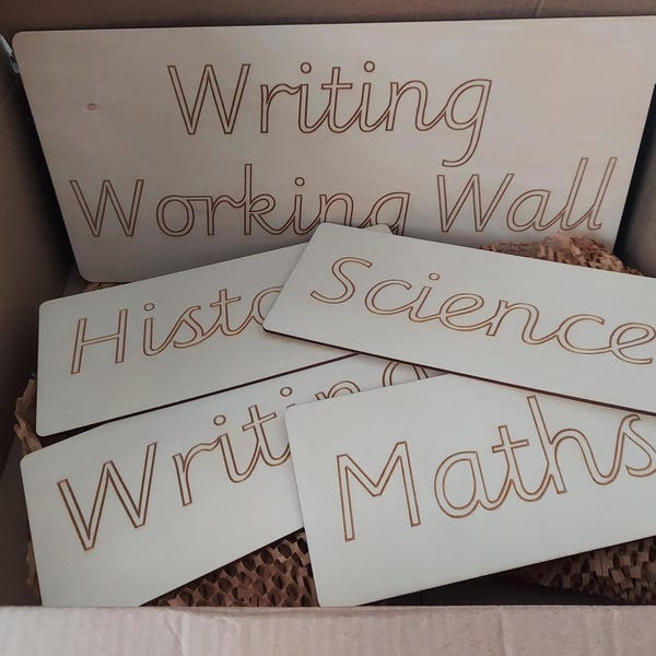 Wooden Classroom Display Lettering for Working Walls - Etsy UK