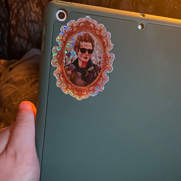 Sparkly Edward Cullen Twilight Glitter Sticker - Etsy