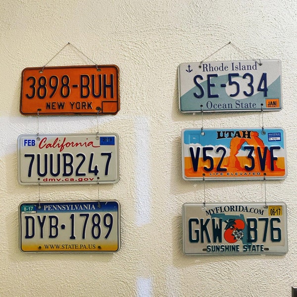 License Plate Pick Your State, All Authentic License Plates, Real ...