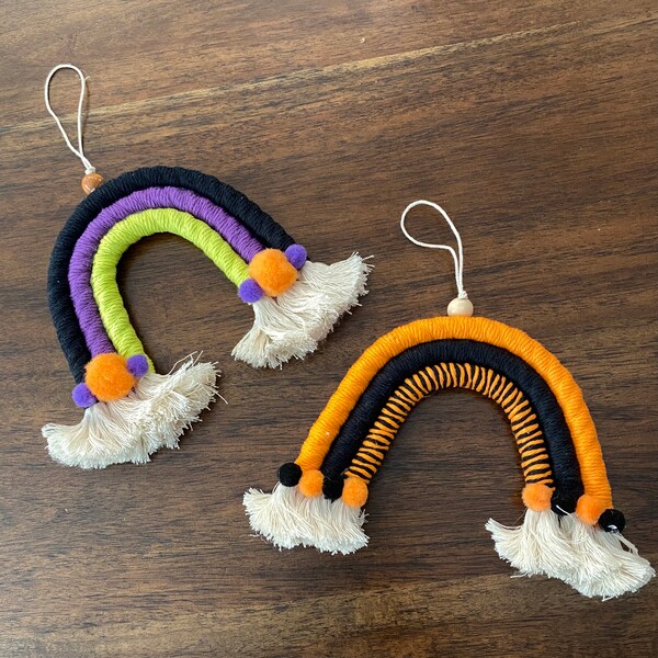 DIY Macrame Rainbow Craft Kit 4 Colors Wall Hanging Kit, Adult Craft ...