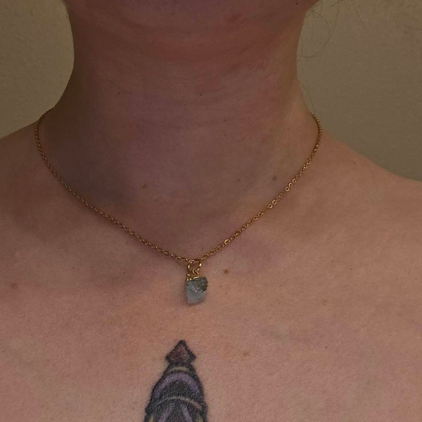 Raw Selenite Protection Necklace Pendantblue Kyanite Pendant black ...