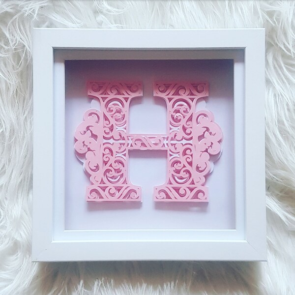 Letter H Digital File, Laser Cut File, Digital File Download, Alphabet ...
