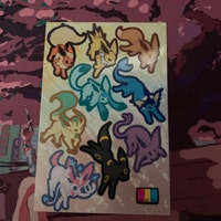 Eeveelutions Vinyl Sticker Set Laptop Stickers Water Bottle Stickers ...