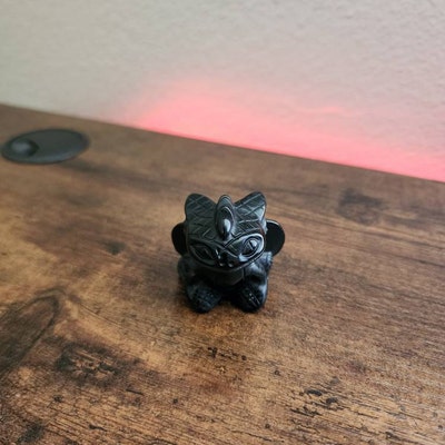 Natural Hand-carved Obsidian Alpacacrystal Carvedquartz - Etsy