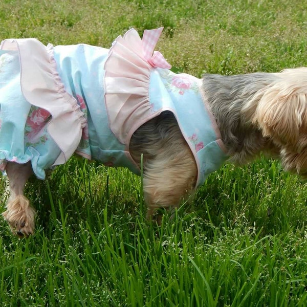 Ruffles Dog Romper Pattern -ALL SIZES Bundle- Dog Onesie Sewing Pattern ...