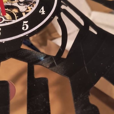 The Beatles Vinyl Record Silent Clock, Vintage Rock Band Decor, Laser ...