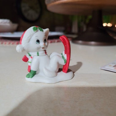 Cat Clock Kitchy Cat Clock Figurine Clock Landex Royal Craft Japan ...