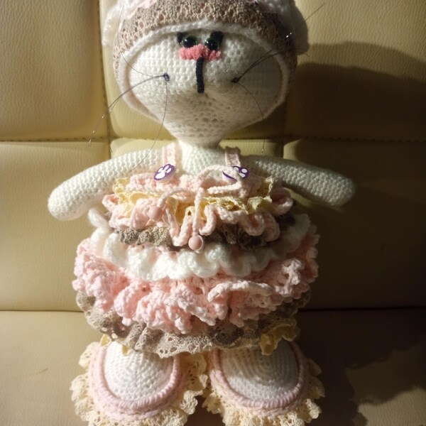 Amigurumi Crochet Pattern - Mini Cat in Pajamas. Set of 2 Patterns ...