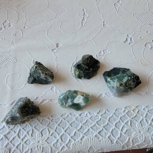 Raw Moss Agate Stone Raw Stones Raw Moss Agate Crystal Healing Crystals ...