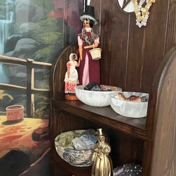 Altar Table, Wooden Finished With Dark Wax and Laser Engraved Design ...