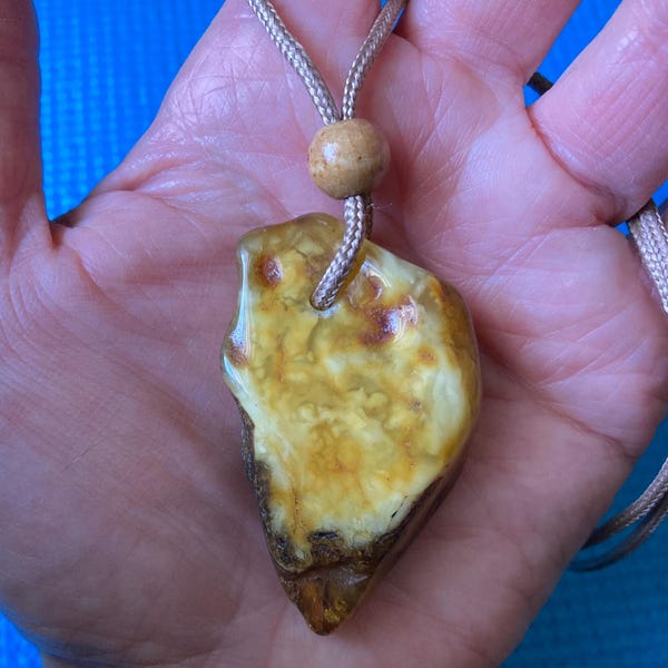 Tumbled Stone of Genuine Baltic Amber / 1 Piece Average Weight 2g to 3g ...