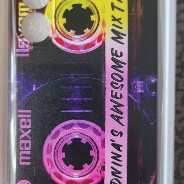 Y2K 80s 90s Retro Mixtape Cassette Tape Phone Case, Music Lover Gifts ...