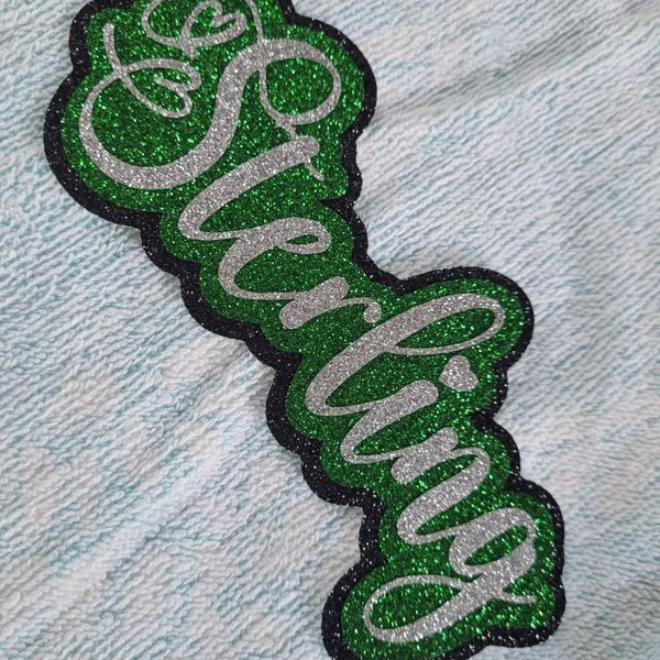 Custom WORD Glitter Cutout for Homecoming Mum | HOCO | Custom Mum ...