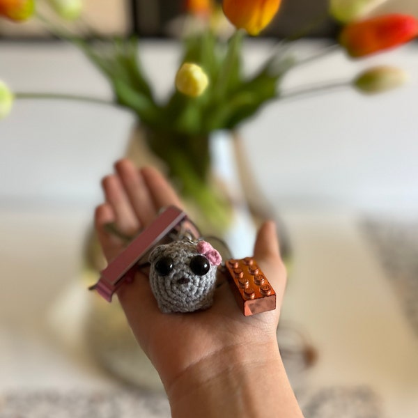 Handmade Crochet Angry, Drop, Exclamation Mark Manpu Hairclip Cute ...
