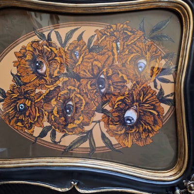 All Seeing Florals, Fantasy Cottagecore, Creepy Bouquet, Creepy ...