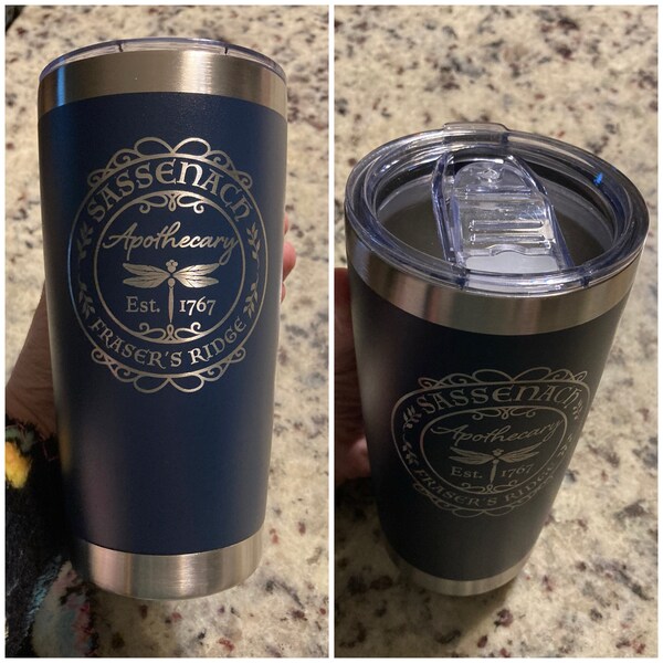 Outlander Engraved Tumbler 20 Oz Custom Tumbler Sassenach Engraved ...