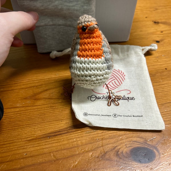 Crochet Animal Red Robin | Crochet Toy | Crochet Bird for Home Decor ...