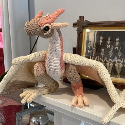 Large Wyvern Crochet Pattern by Crafty Intentions Downloadable DIGITAL ...