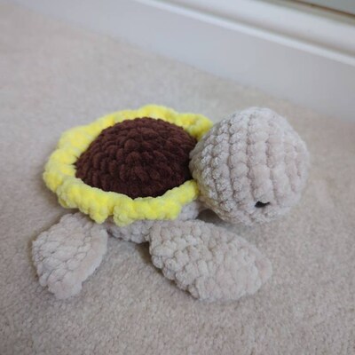 Petal the Sunflower Turtle Pattern Crochet PDF Download - Etsy