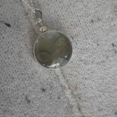 Clear Glass Locket Pendant Necklace, or Locket Only Round Sterling ...