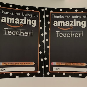 PRINTABLE Target Gift Card Holder, Teacher Appreciation, Thanks for ...