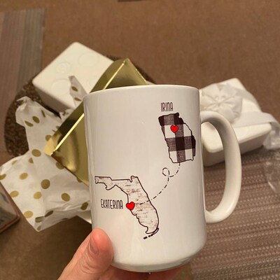 Long Distance Mug Friend Moving States Mug for Friend Long Distance ...