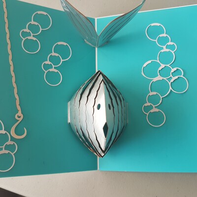 DIY Pop-up Fish Card Template SVG and PDF Files for Instant Download - Etsy