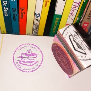 Christian Book Stamps, Custom Library Stamps, Custom Book Seals, Church ...