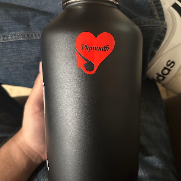 Plymouth Sailboat Vinyl Car PERMANENT Sticker Black White 3 Inch Car ...