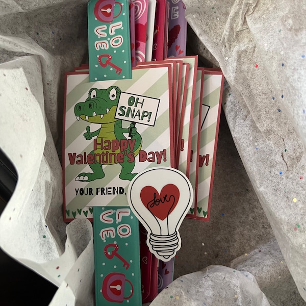 Slappy Valentine's Day Slap Bracelets assembled & Personalized - Etsy