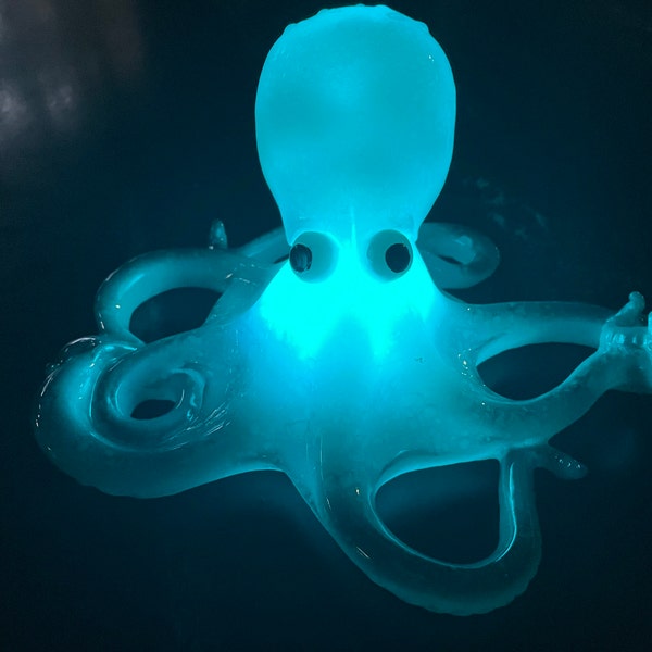 LED Night Light Statue Marine Life Home Decoration Figurine Room/home ...