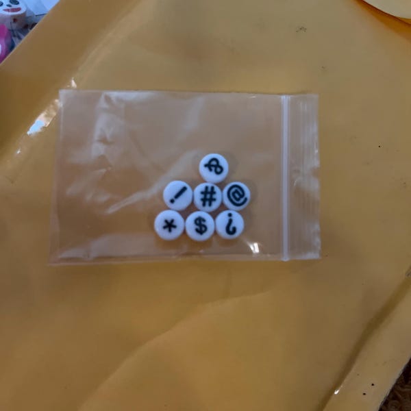 Get Your Swear On! #?&! YEAH! Alphabet Letter Beads Punctuation Symbols ...