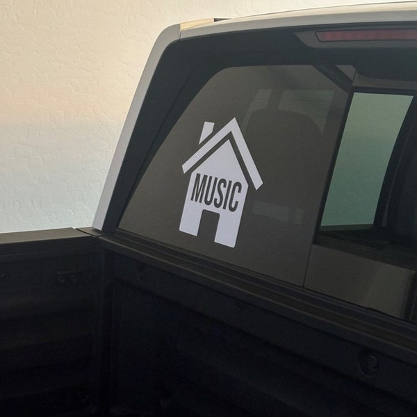 House Music Decal / EDM Decal / House Music Sticker / EDM Decal / Car ...