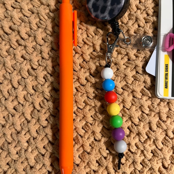 Order of Blood Draw Beads, Badge Reel Accessory for Student Nurses ...