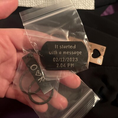 Personalized QR Code Keychain, Custom Code Keychain, Engraved Music ...