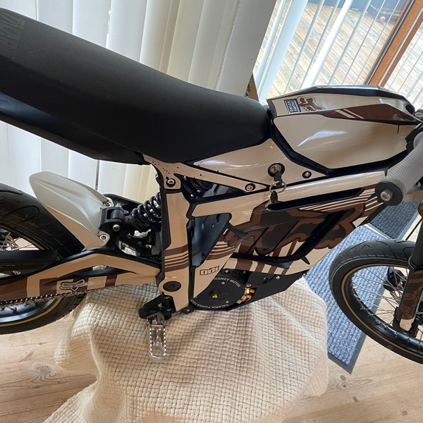 SUR RON Army Color Full Graphics Kit Gloss or Matte Surron Laminated ...