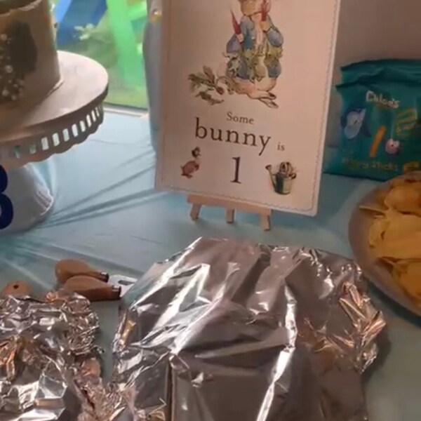 Peter Rabbit 1st Birthday Table Sign, Peter Rabbit Birthday Sign, Some ...