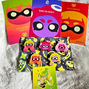 Splatoon Hotlantis AGT Posters Agent 3, 4, 8, New 3, Octavio, Grizz ...