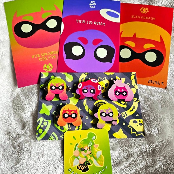 Splatoon Hotlantis AGT Posters Agent 3, 4, 8, New 3, Octavio, Grizz ...
