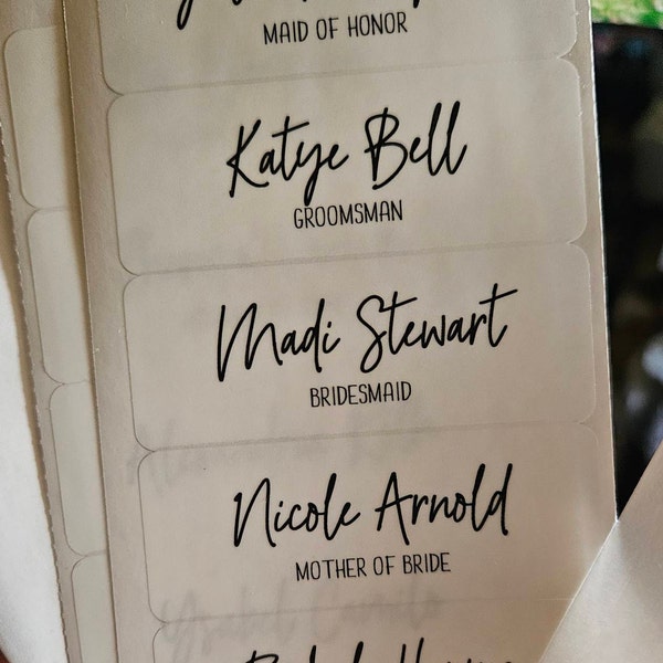 Custom Individual Guest Address Labels- Modern Guest Address Labels - Etsy