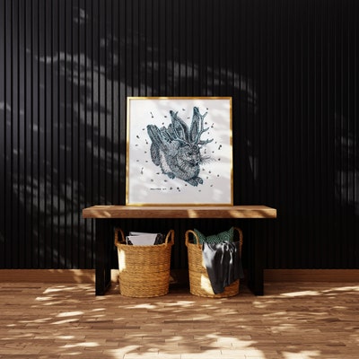 Six Vertical Frame Mockup, Set of Six Frame Mockups Bundle, 6 Frames ...