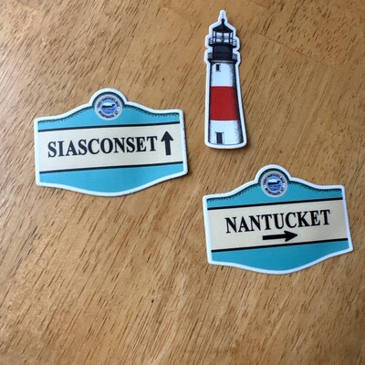 ACK PACK Includes 3 Nantucket Lighthouse Stickers sankaty, Great Point ...