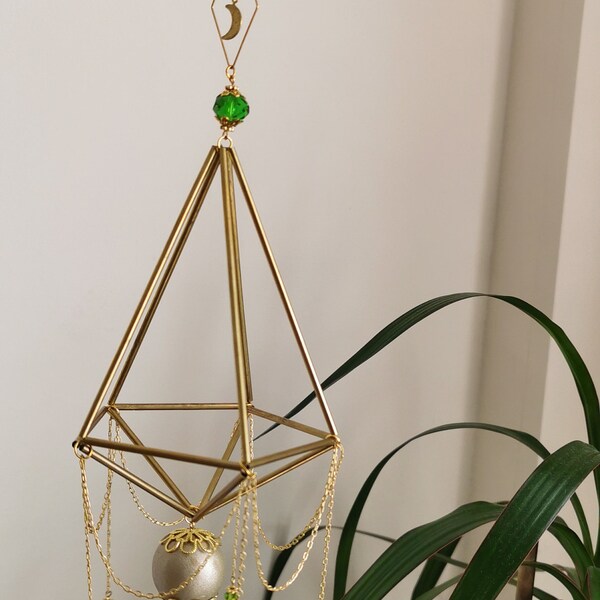 Light Green Blue Mermaid, Shell, Ocean Themed Hanging Geometric Himmeli ...