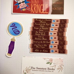 Nancy Drew Menu Book Stack Custom Die Cut Sticker - Etsy
