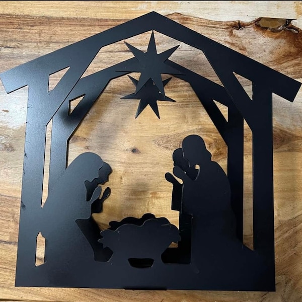 Christmas Nativity Scene SVG DXF EPS, Religious Holiday Gift, Holy ...