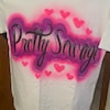 Baddie Airbrush Name-airbrushed T-shirt Design Personalized Birthday ...