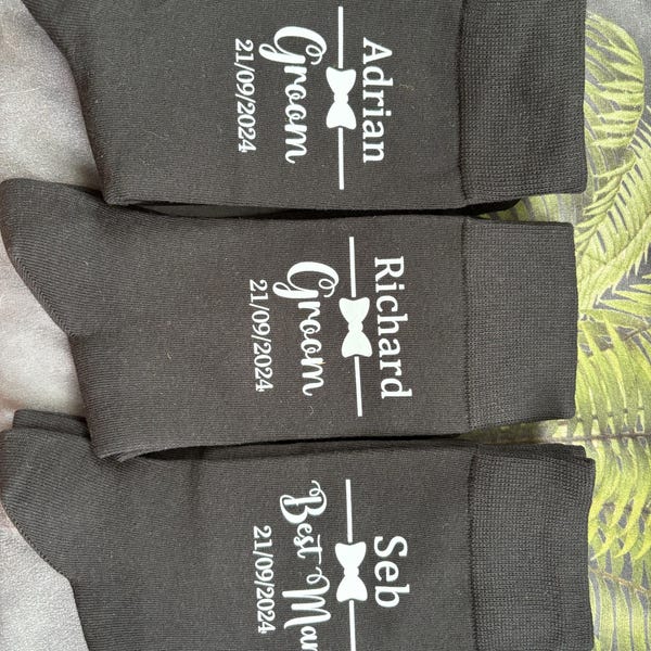 Personalized Best Man Socks,best Man Gift,page Boy Socks, Fun Socks ...