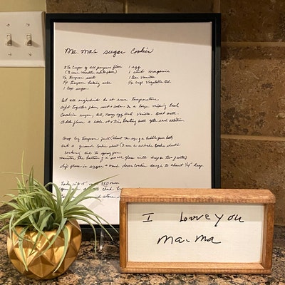 Personalized Recipe for Wall Family Recipe Sign Recipe - Etsy