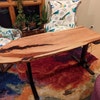 Black Walnut X Curly Maple Console Table, Wood Hall Table, Custom ...
